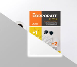 Free A3 Flyer Mockup PSD Template - Mockup Den