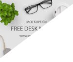 Free Desk Mockup PSD Template - Mockup Den