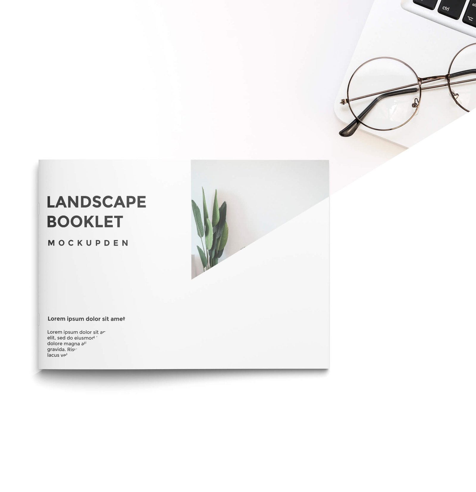 Free Landscape Booklet Mockup PSD Template