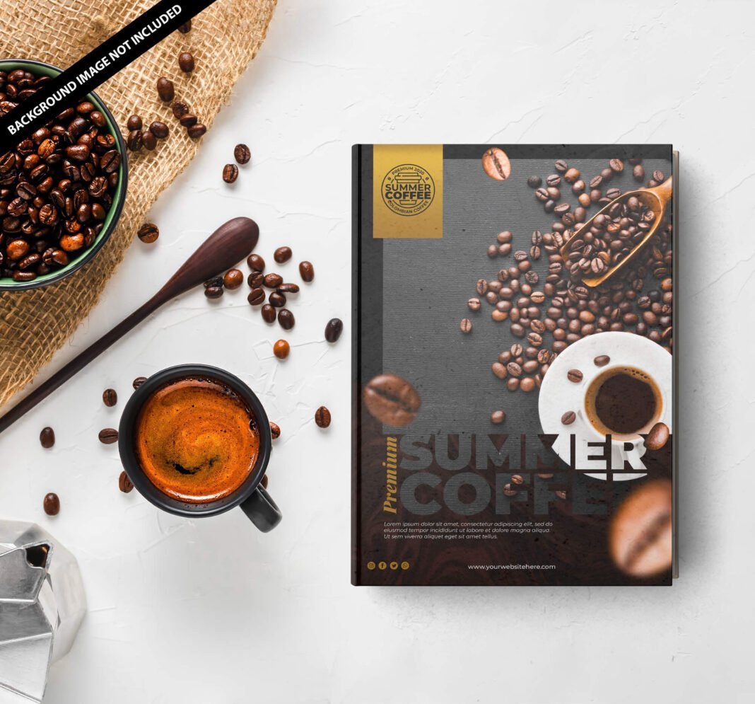 Free Coffee Table Book Mockup PSD Template