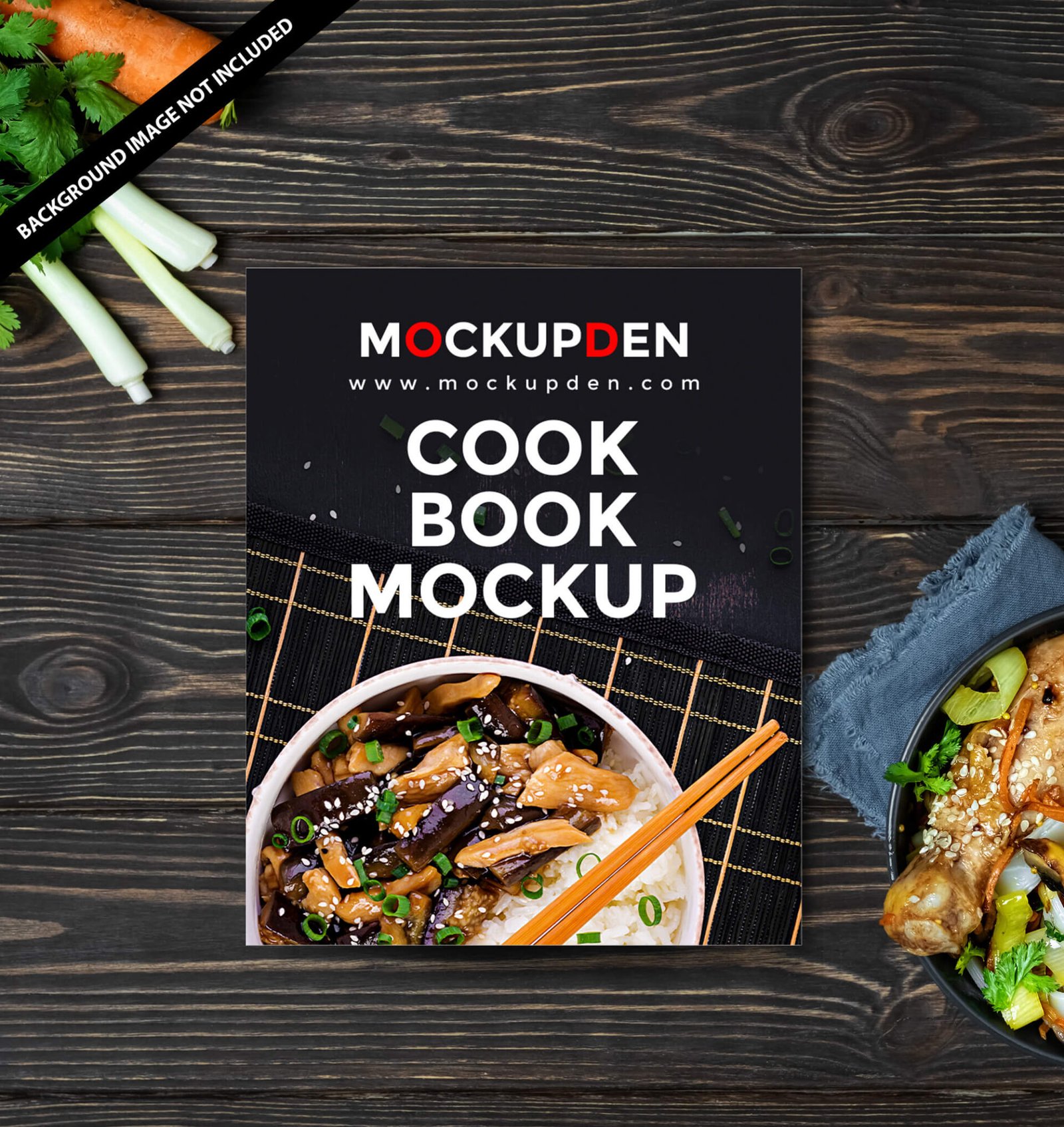 Free Cook Book Mockup PSD Template - Mockup Den