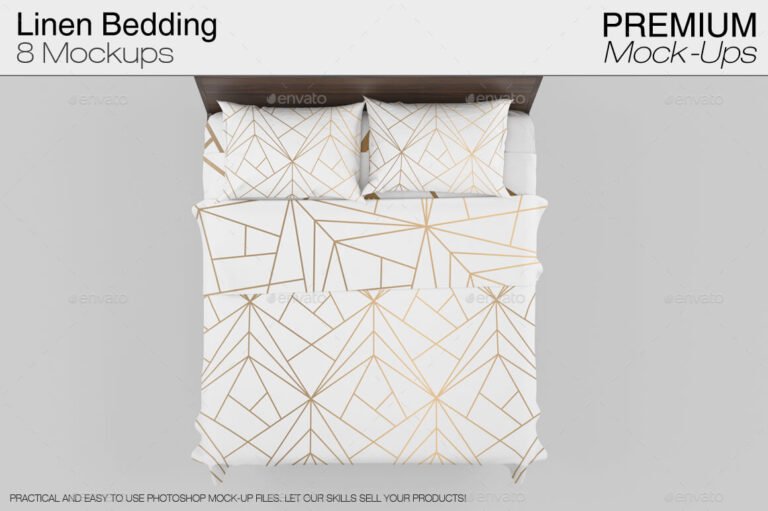 25+ Beautiful Bedding Mockup PSD Templates - Mockup Den