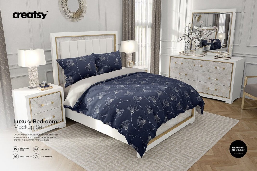 25+ Beautiful Bedding Mockup PSD Templates - Mockup Den