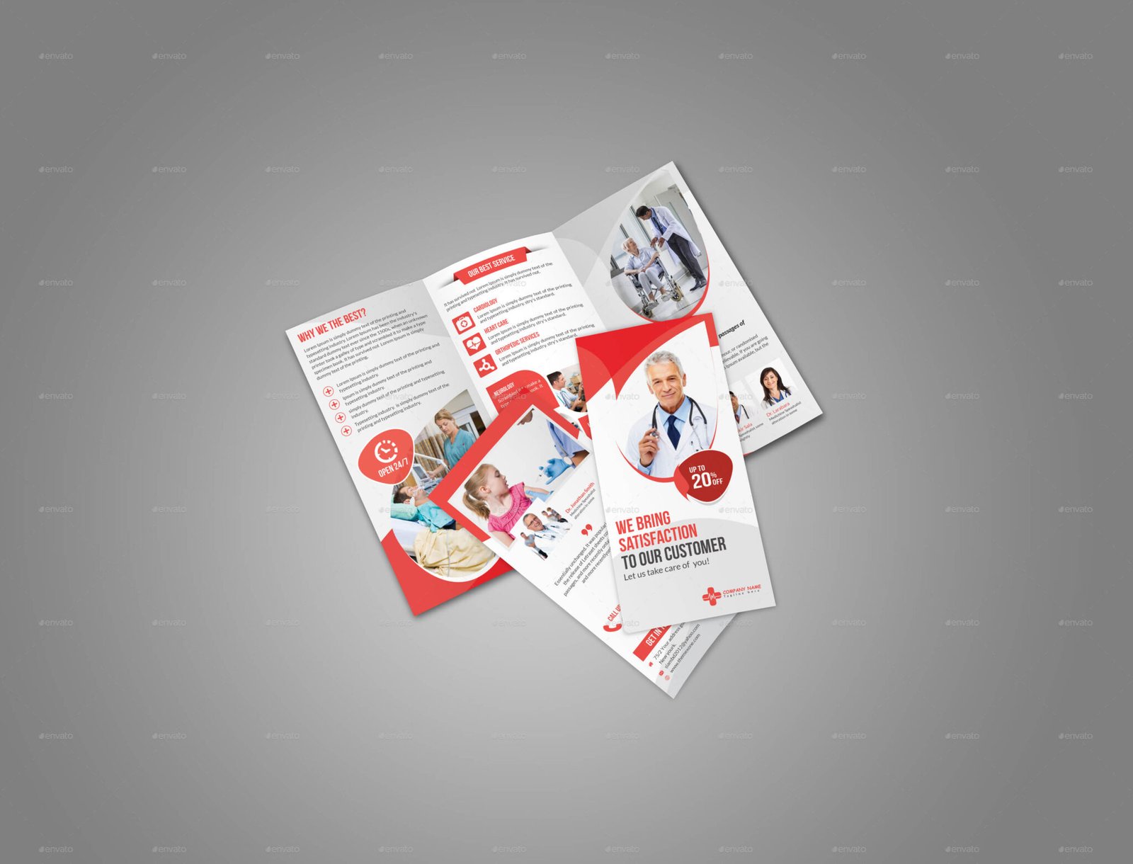 12+Creative FREE Clinic Mockup PSD Template for Presentation