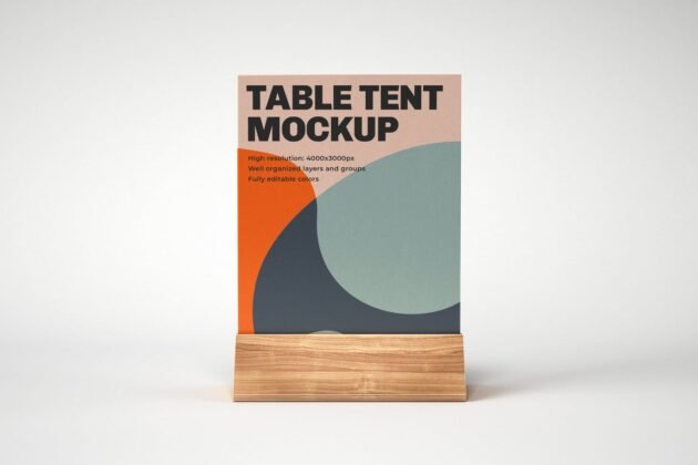 18+ Beautiful Tent Card Mockup PSD Templates - Mockup Den
