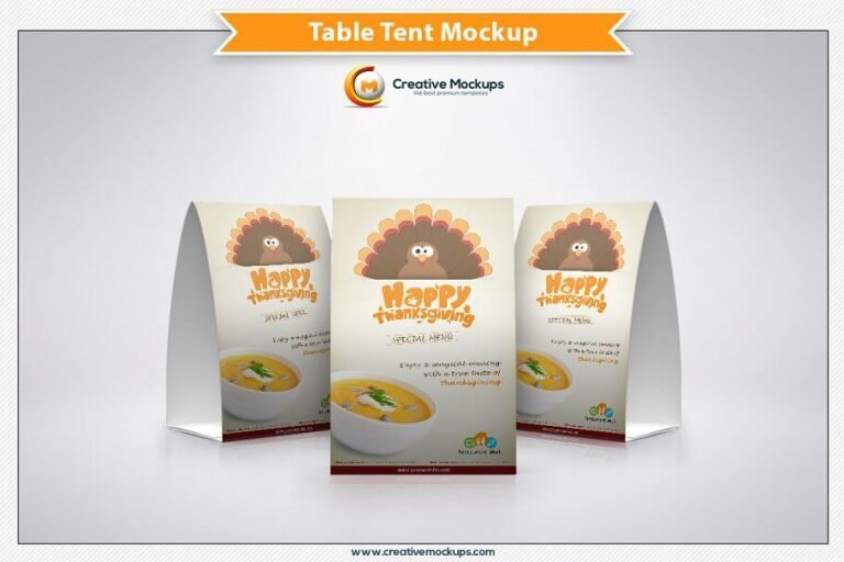 18+ Beautiful Tent Card Mockup PSD Templates - Mockup Den