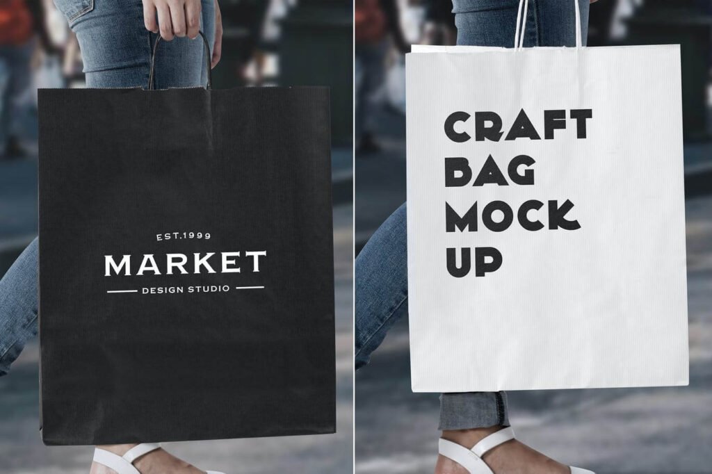 18+ Stunning FREE Black Bag Mockups PSD Templates
