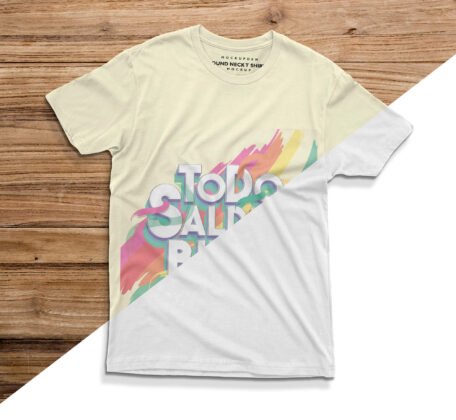Free Round Neck T Shirt Mockup PSD Template - M