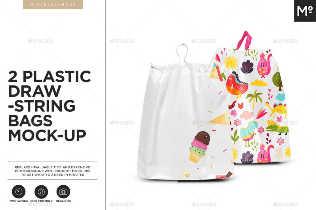 22+ Best FREE Drawstring Bag Mockup Editable PSD Templates
