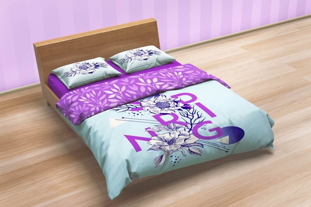 18+ Beautiful Bed Mockup PSD Templates - Mockup Den