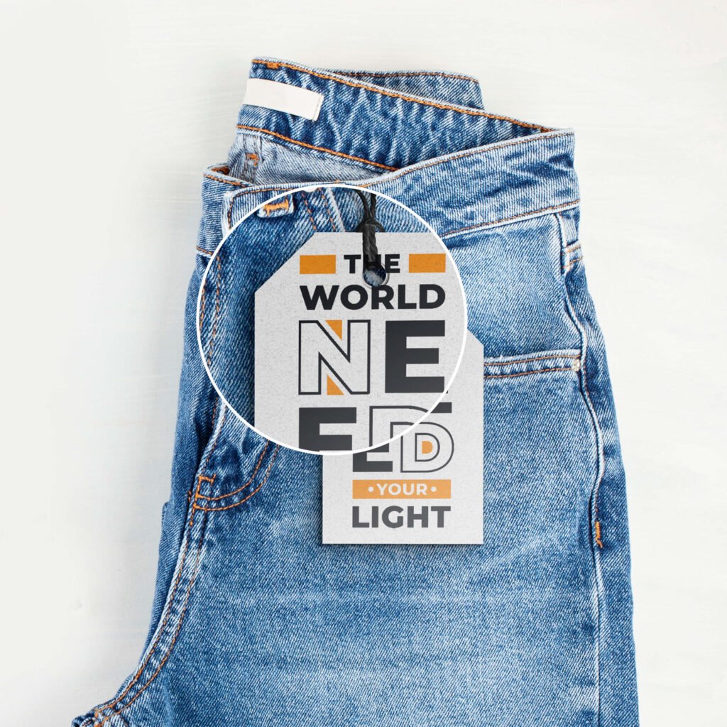 Free Clothing Label Mockup PSD Template - Mockup Den