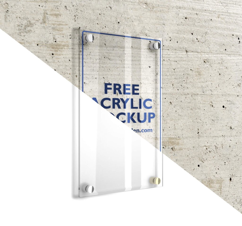 12+ Best FREE Acrylic Mockup Editable PSD Templates