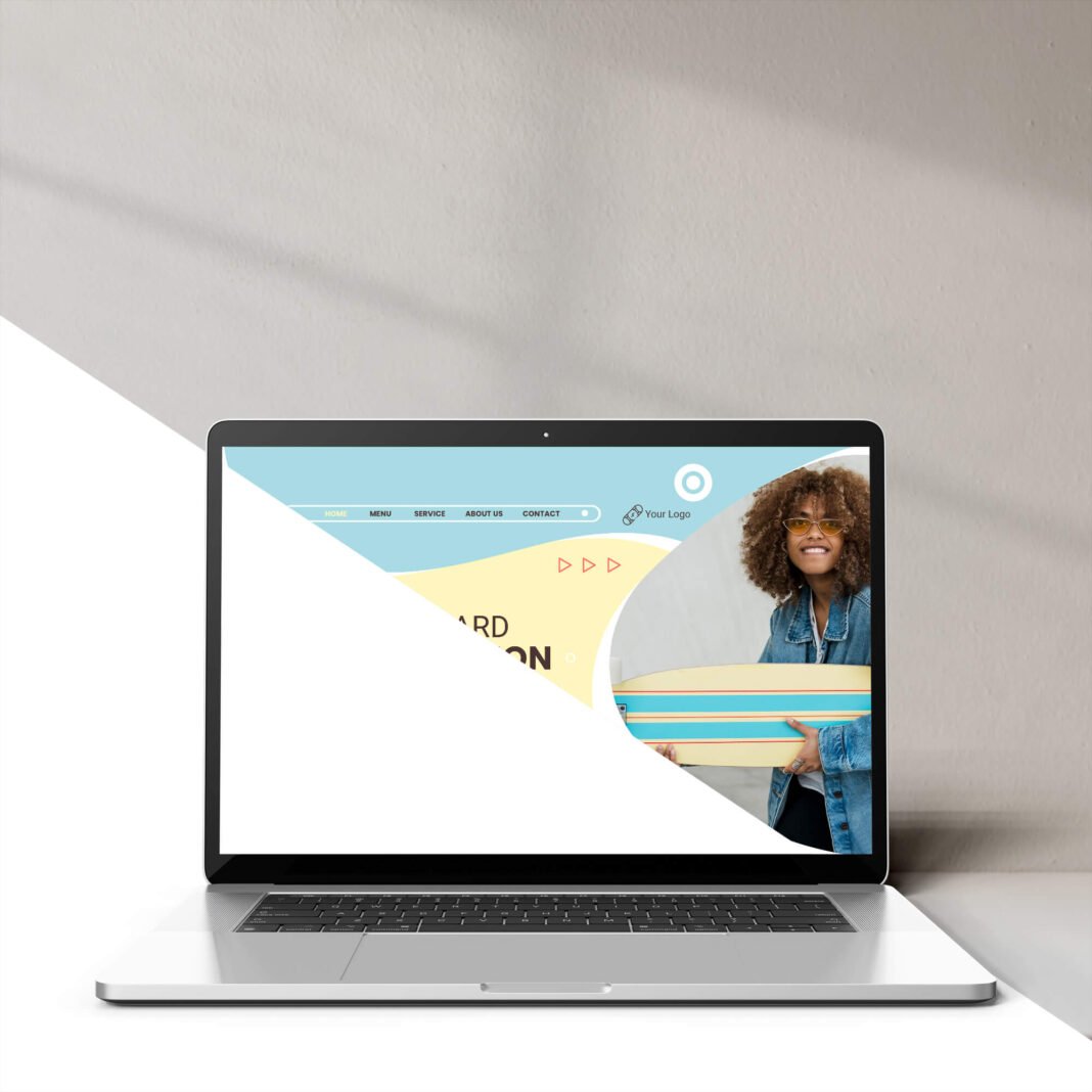 Free Landing Page Mockup PSD Template - Mockup Den