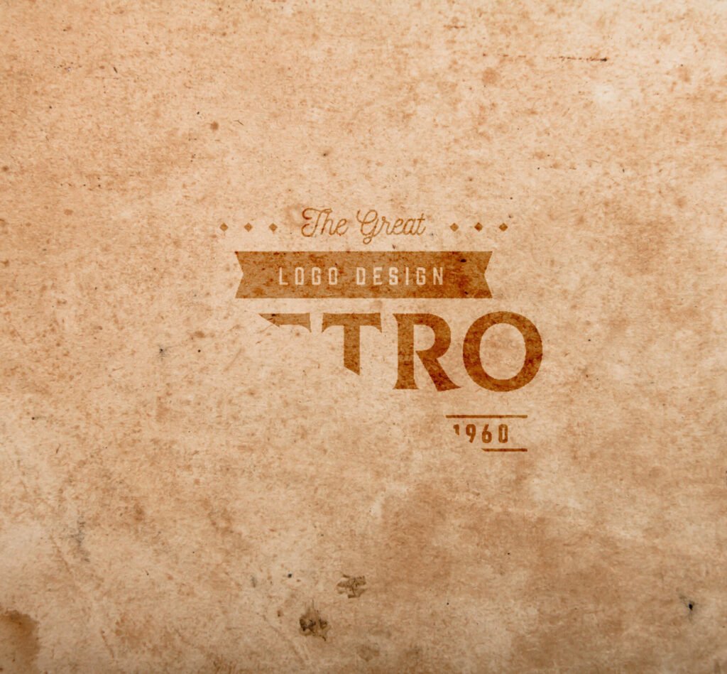 Free Retro Logo Mockup PSD Template - Mockup Den