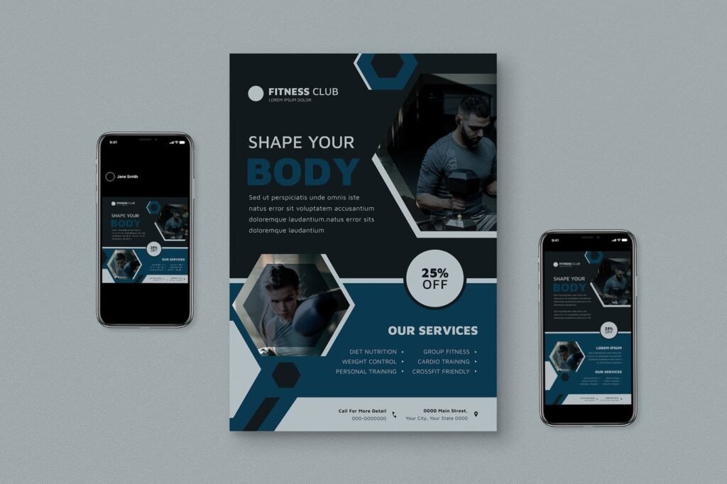 16+ Best FREE Fitness Mockup PSD Templates - Mockup Den