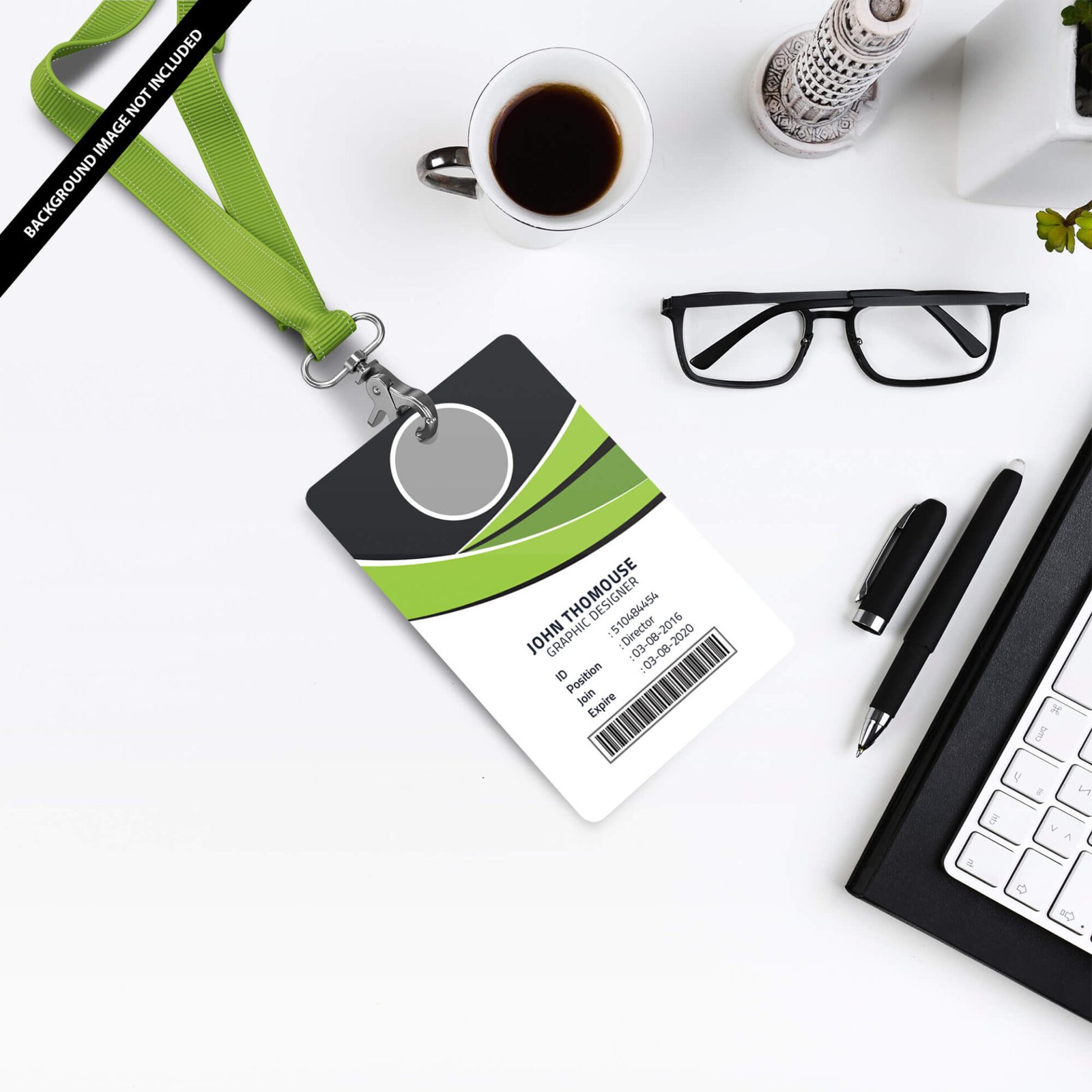 Free Staff Card Mockup PSD Template - Mockup Den