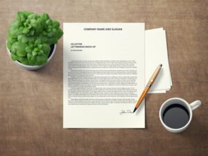 16+ Fresh New Document Mockup PSD Templates - Mockup Den