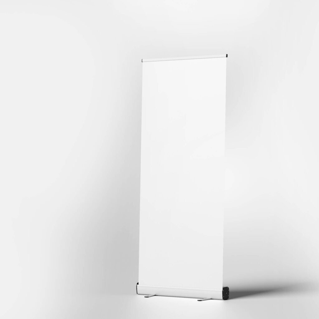 Free Stand Up Banner Mockup PSD Template - Mockup Den