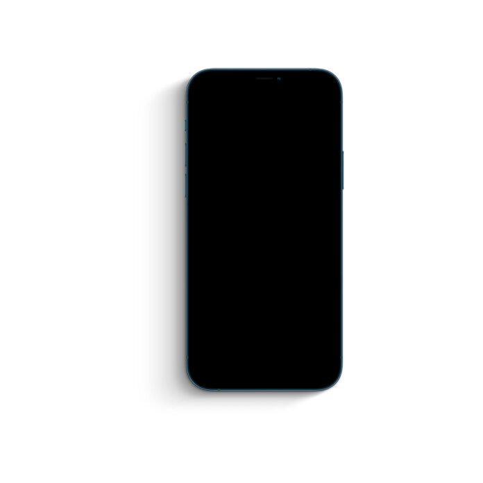 Free iPhone 12 Pro Max On Table Mockup - Mockup Den