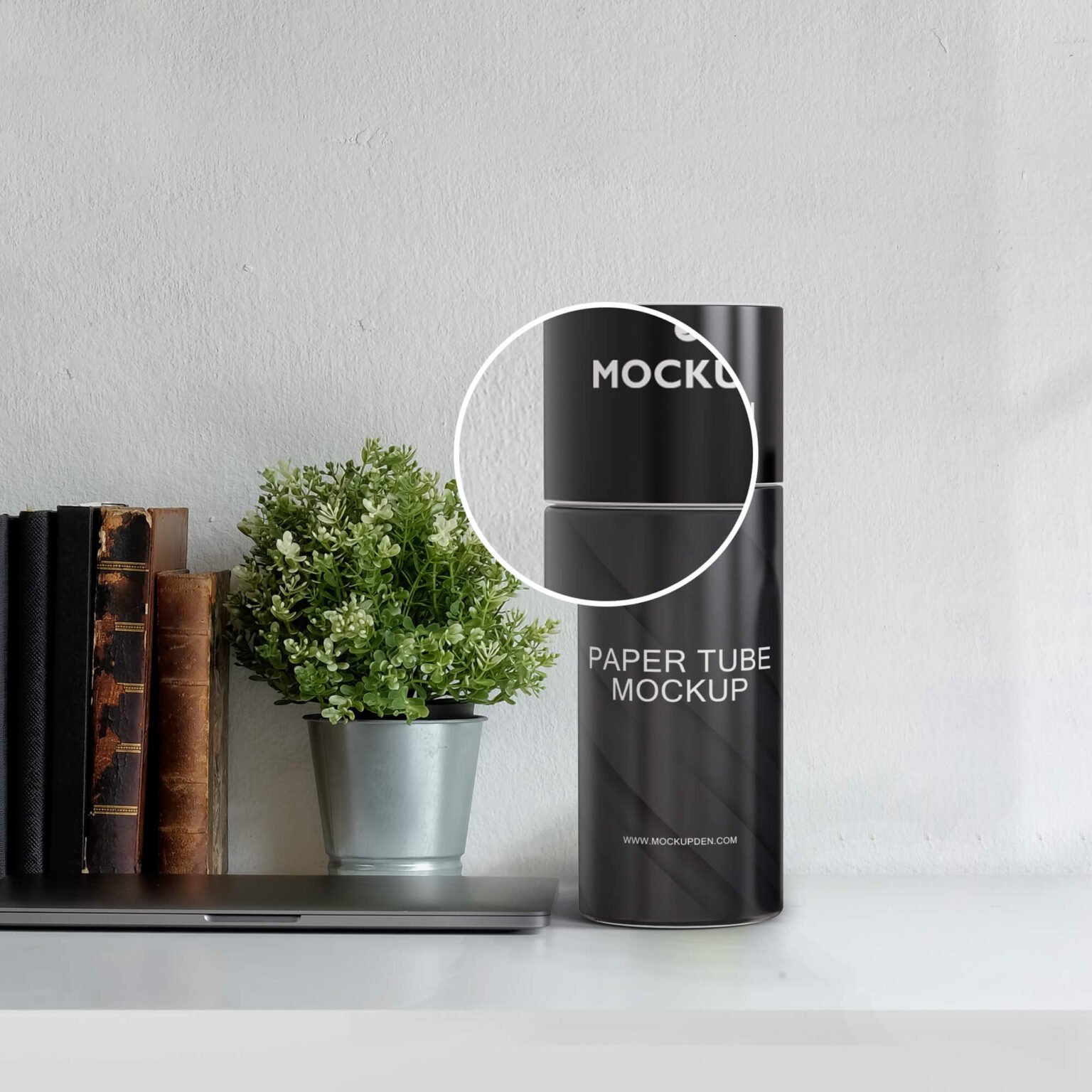 Free Paper Tube Packaging Mockup PSD Template - Mockup Den