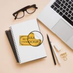 Free Rectangular Sticker Mockup PSD Template - Mockup Den