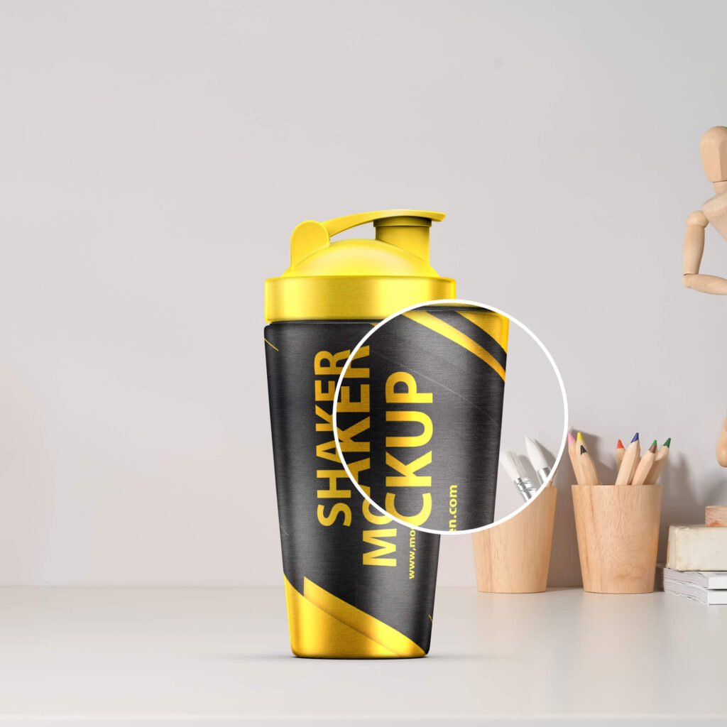 Free Shaker Mockup PSD Template - Mockup Den