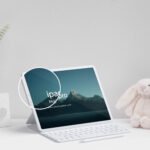 Free isometric iPad Pro Mockup PSD Template - Mockup Den