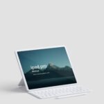 Free isometric iPad Pro Mockup PSD Template - Mockup Den