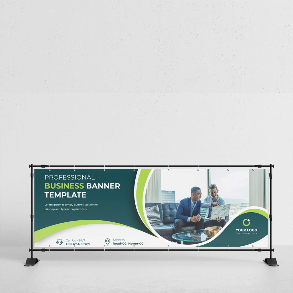 Free Mockup Banner Horizontal PSD Template - Mockup Den