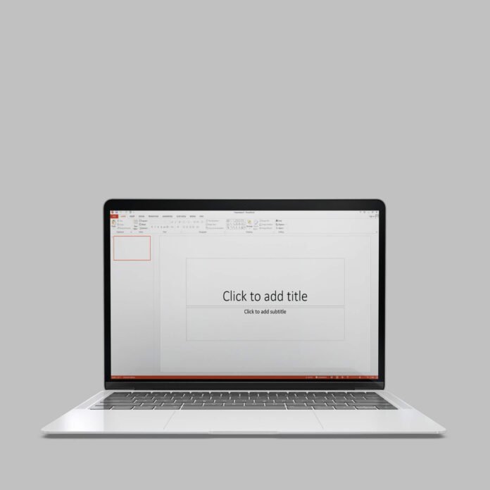 Free PowerPoint Mockup Template PSD - Mockup Den