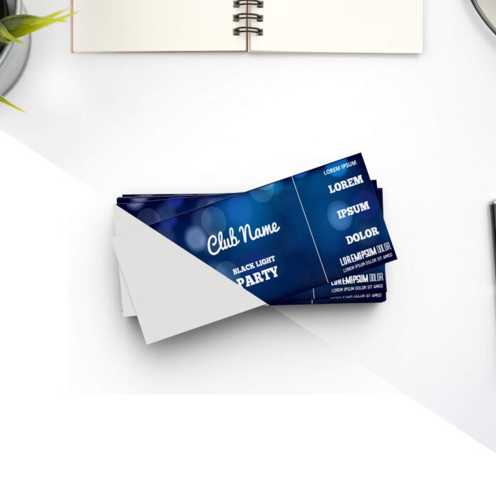 Free Event Ticket Mockup PSD Template - Mockup Den