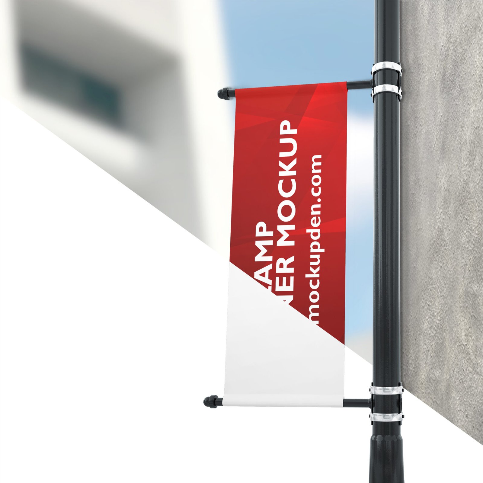 Free Lamp Banner Mockup PSD Template - Mockup Den