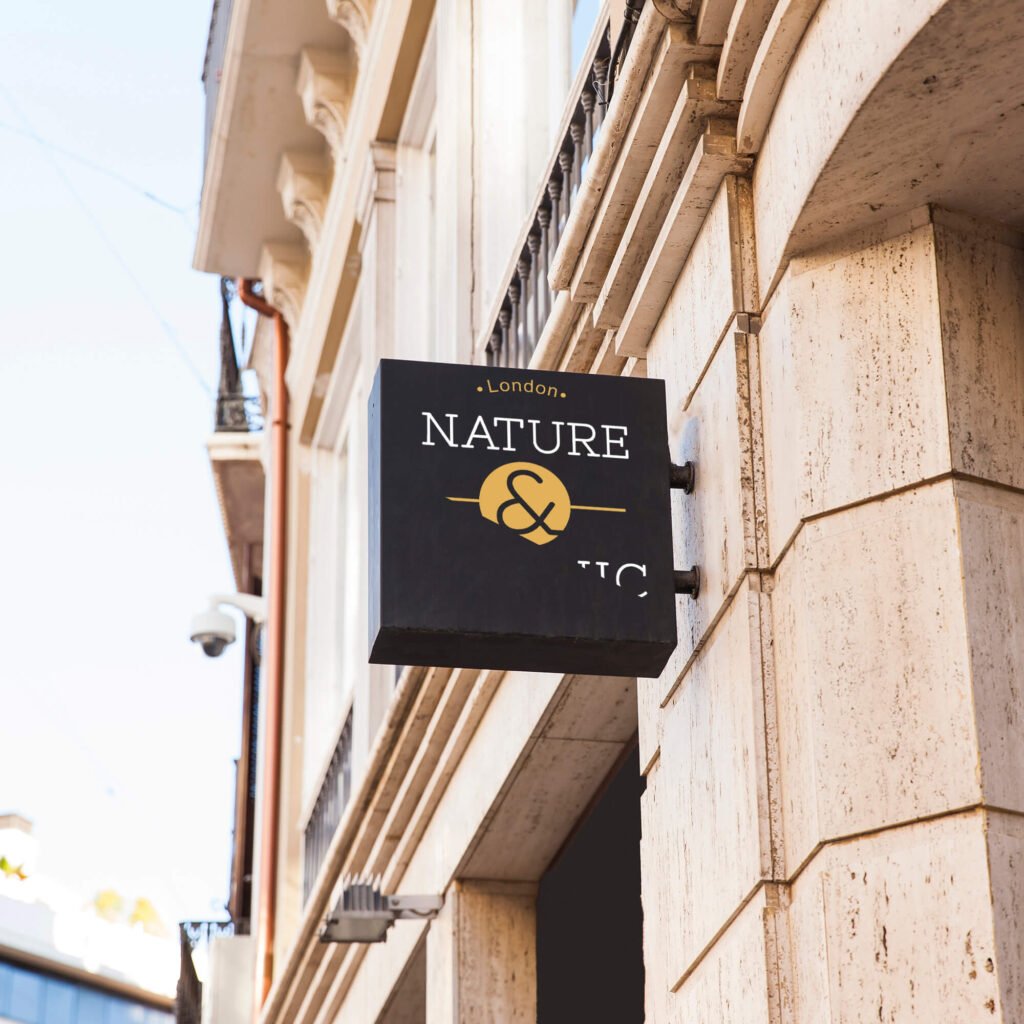 Free Signage Board Mockup PSD Template - Mockup Den