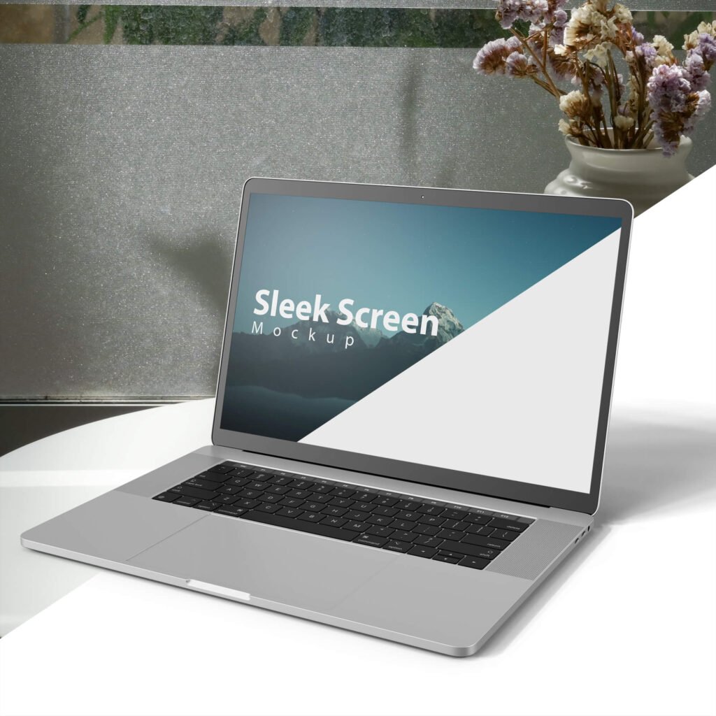 Free Sleek Screen Mockup PSD Template - Mockup Den