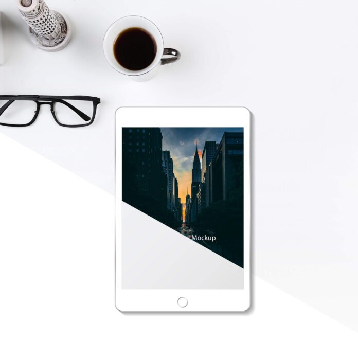 Free Tablet Screen Mockup PSD Template - Mockup Den