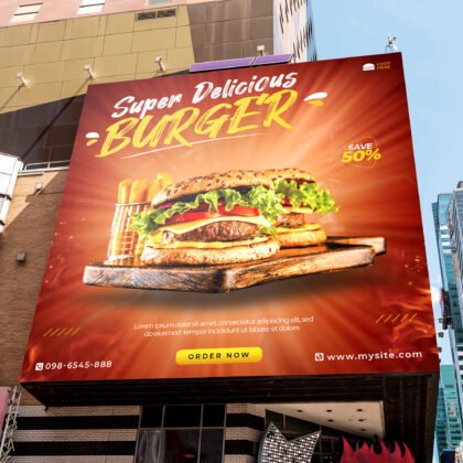 Free Building Banner Mockup PSD Template - Mockup Den
