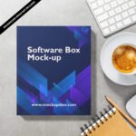 Free Software Box Mock-up PSD Template - Mockup Den