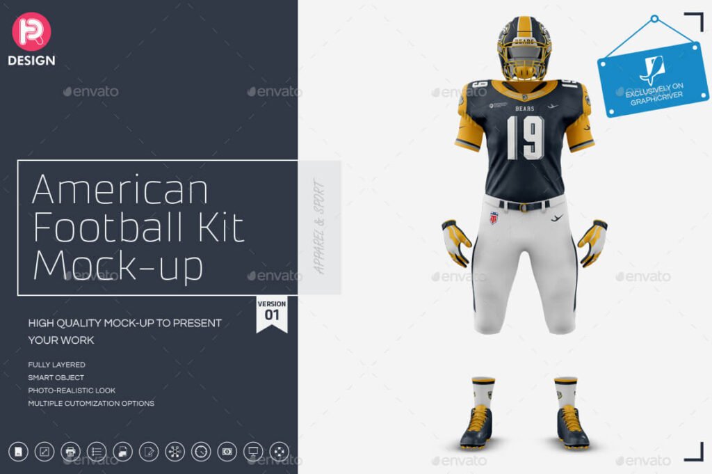 20+ Useful Football Kit Mockup PSD Templates - Mockup Den