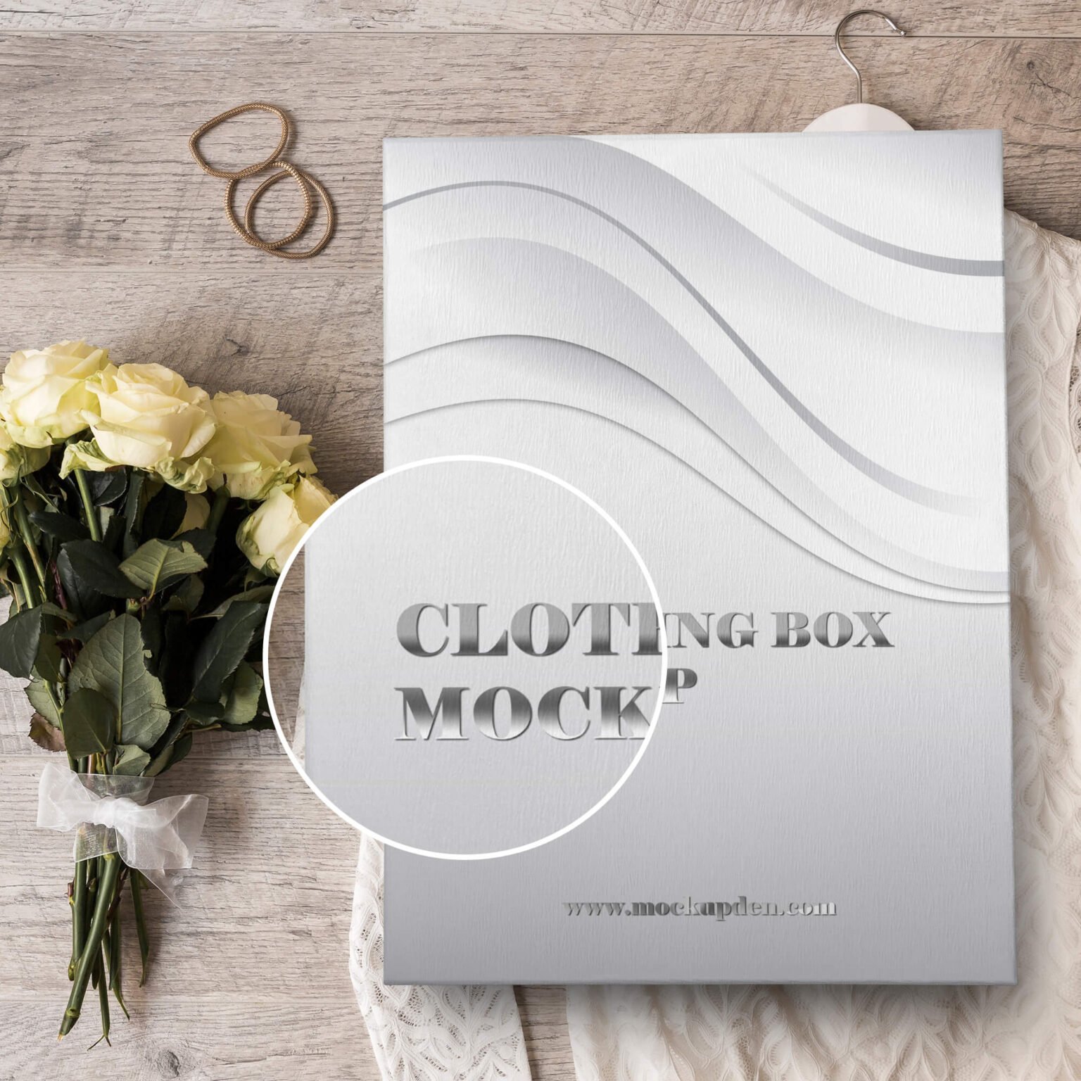 Free Clothing Box Mockup PSD Template - Mockup Den