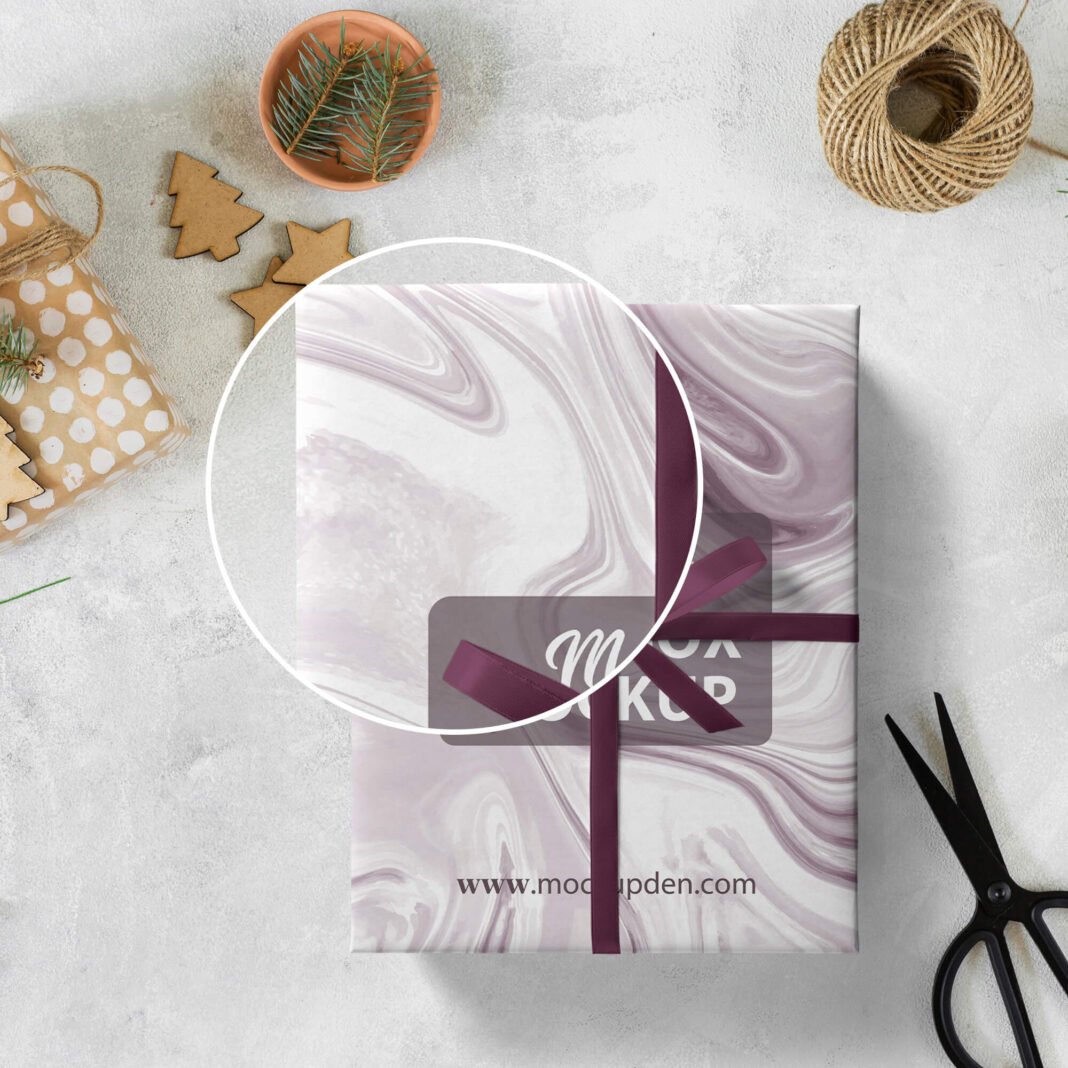 Free Gift Box Mockup PSD Template - Mockup Den