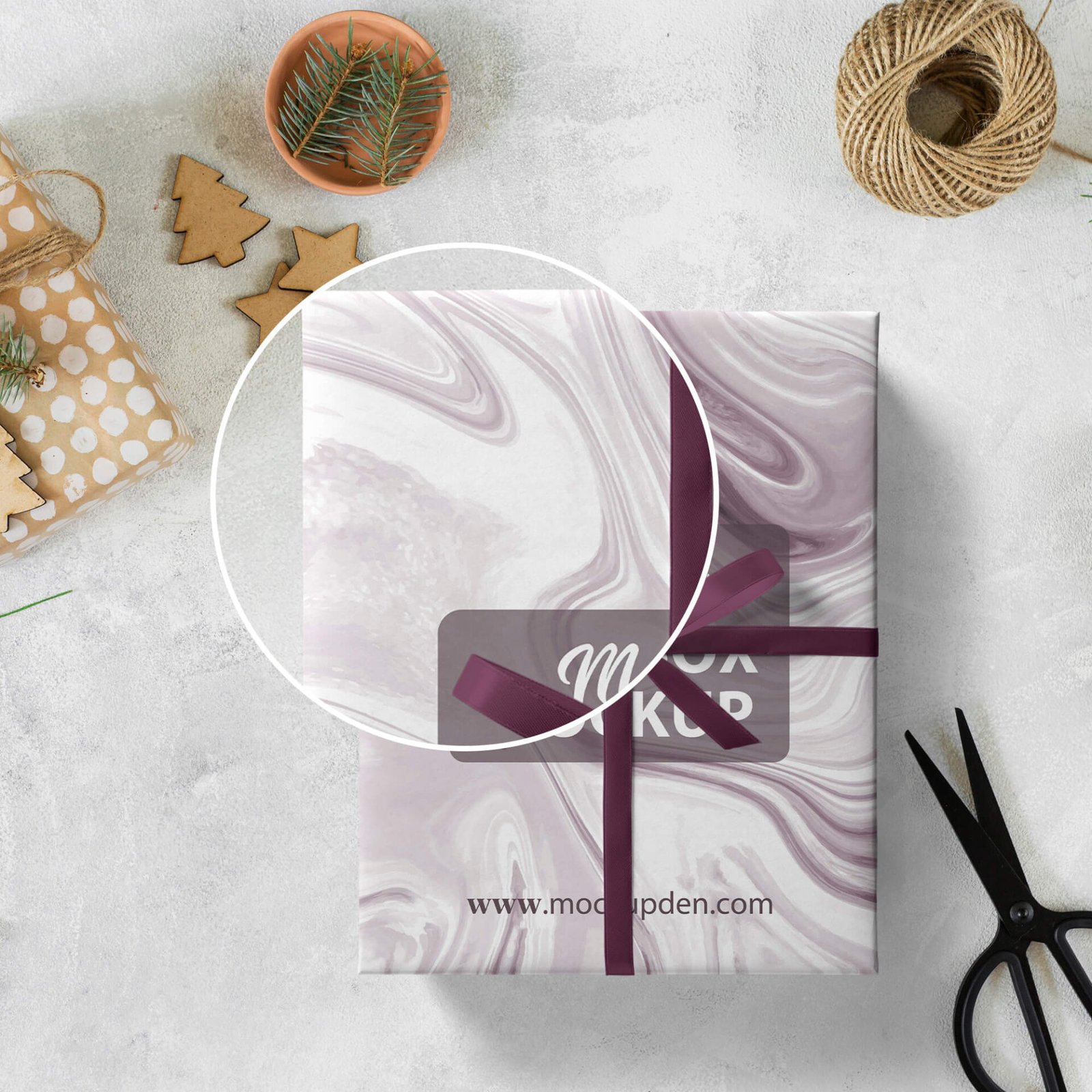 Free Gift Box Mockup PSD Template - Mockup Den