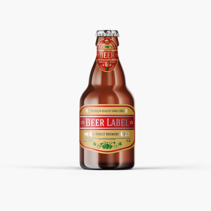 Free Beer Label Mockup PSD Template - Mockup Den