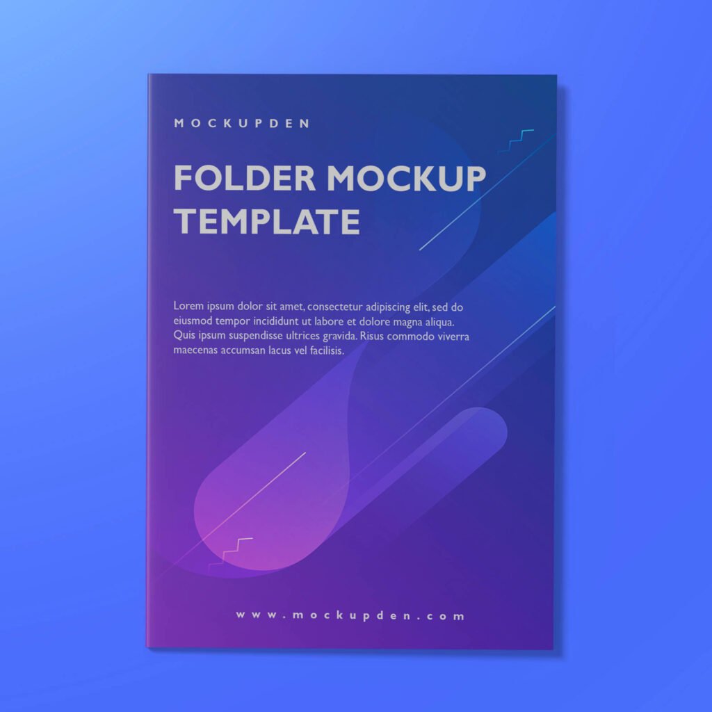 Free Folder Mockup Template PSD Template - Mockup Den