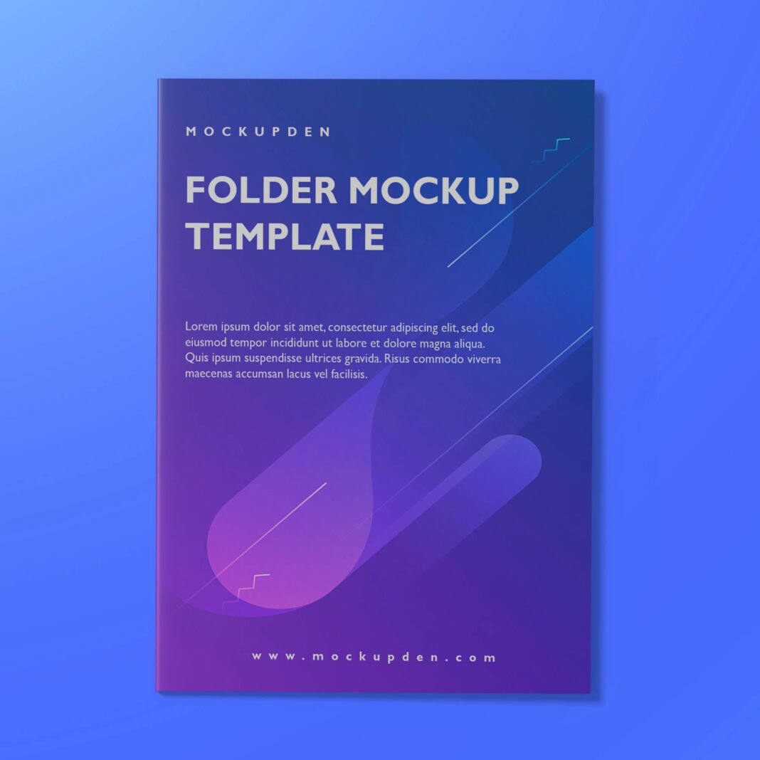 Free Folder Mockup Template PSD Template - Mockup Den