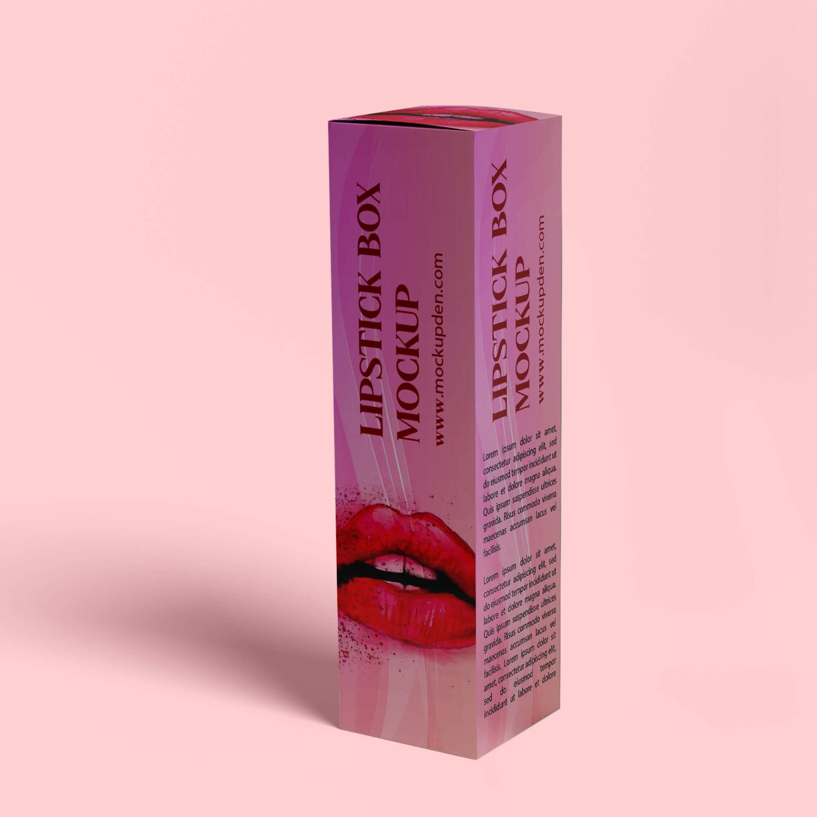 Free Lipstick Box Mockup PSD Template - Mockup Den