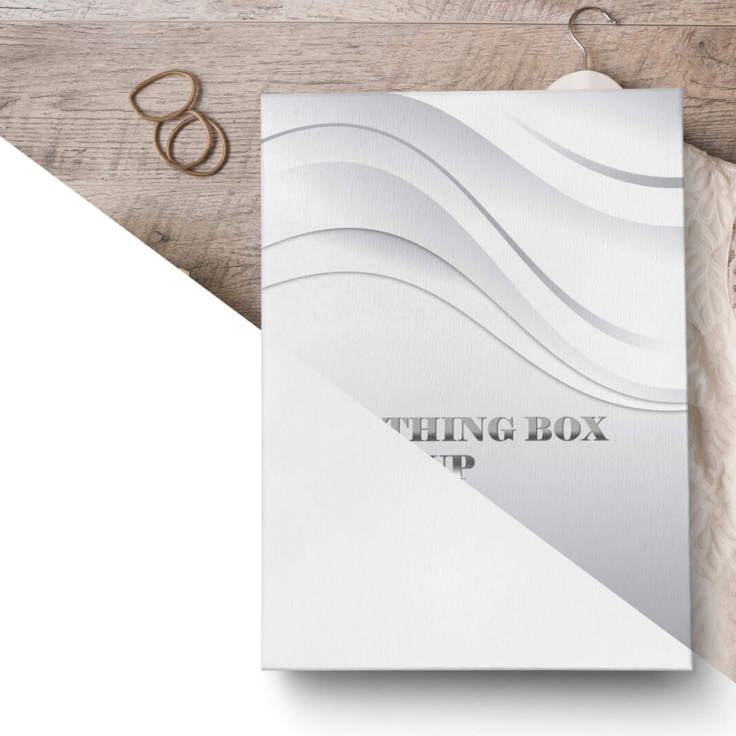 Free Clothing Box Mockup PSD Template - Mockup Den