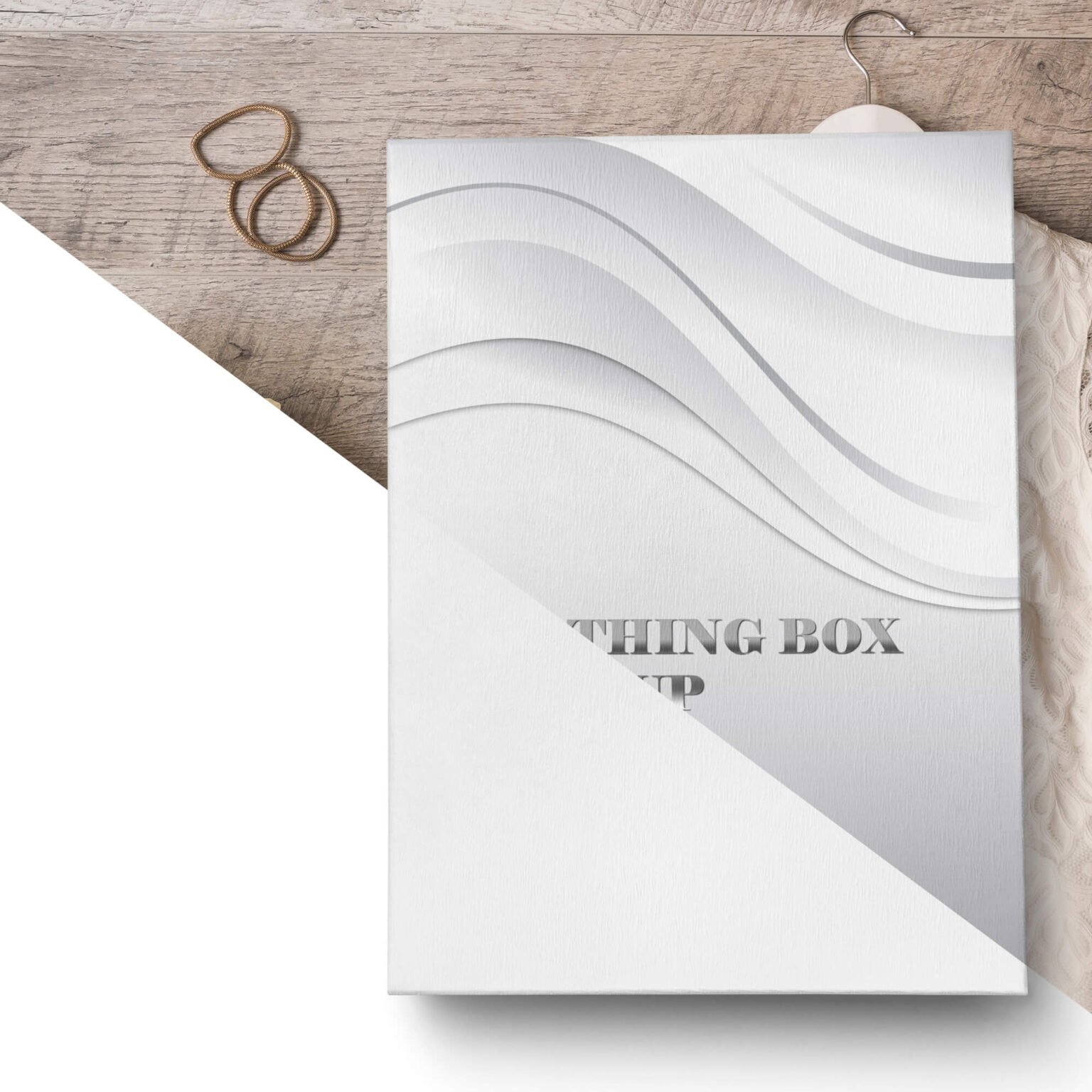 Free Clothing Box Mockup PSD Template - Mockup Den