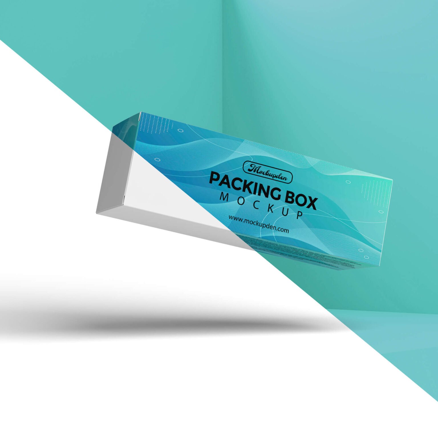 Free Packinging Box Mockup PSD Template- Mockup Den