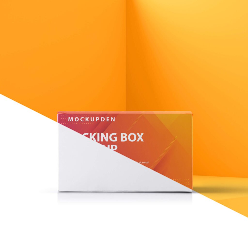 Free Packing Box Mockup PSD Template - Mockup Den