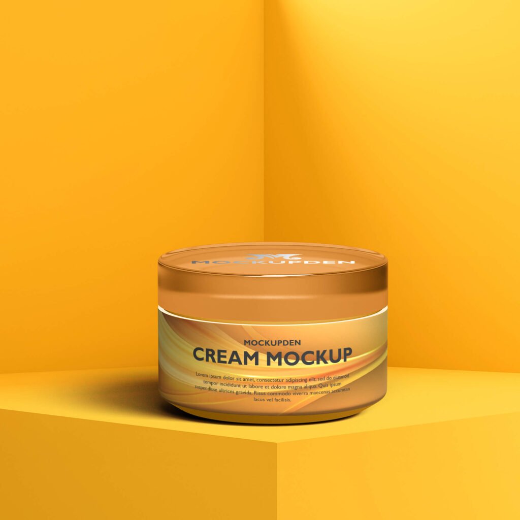 Free Cream Mockup PSD Template - Mockup Den